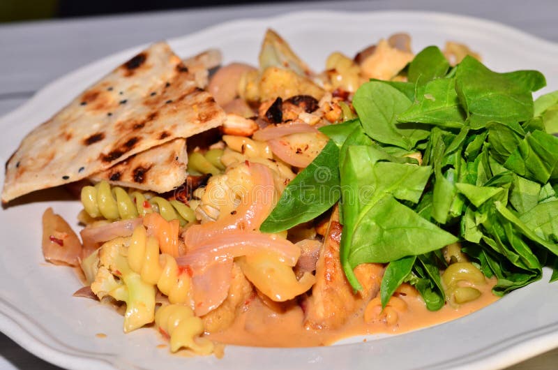 Delicious mango pasta stock image. Image of italian, noodle - 30266555