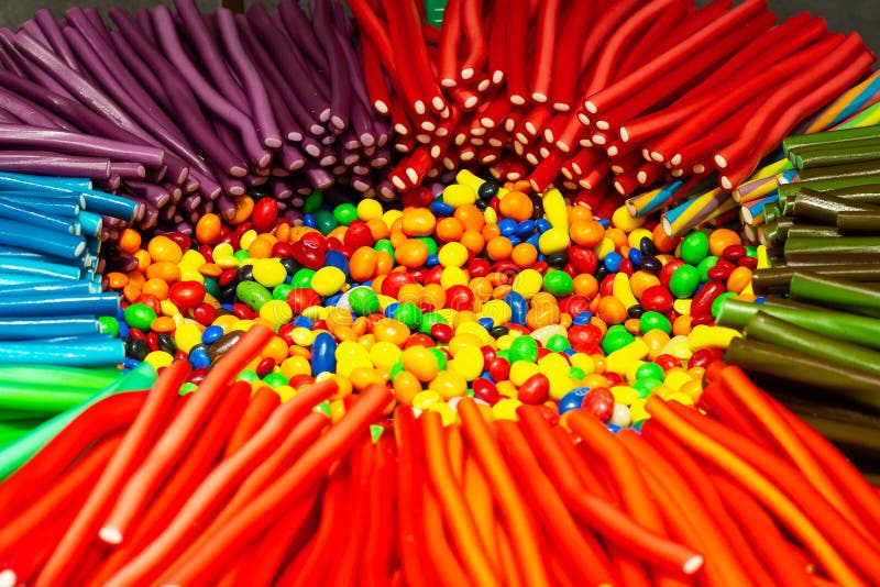 Delicious Marmalade Color Set. Multi-colored Chewing Sweets Stock Image ...