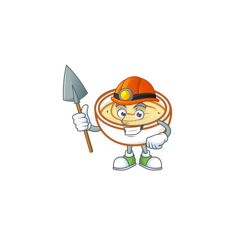 Miner Mascot Character stock vector. Illustration of template - 123393264