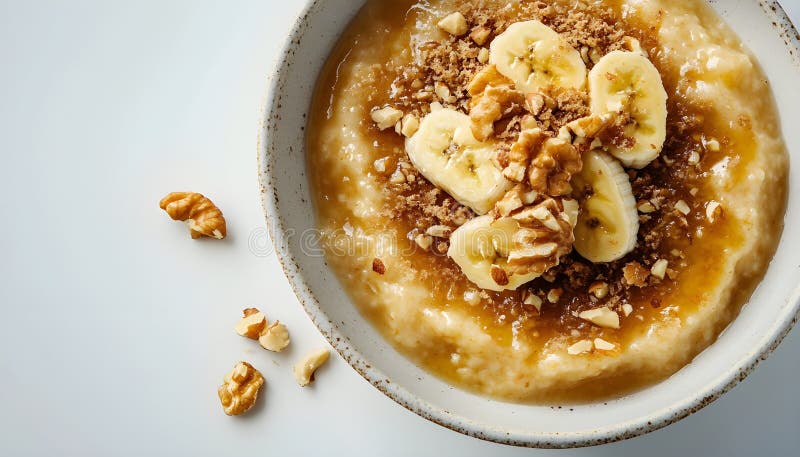 Delicious Masoub Banana and Flatbread Pudding Topped with Nuts ...