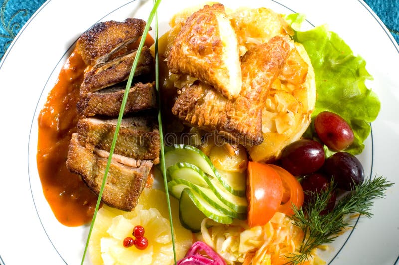 Delicious Meal! stock image. Image of cook, duck, appealing - 1640193