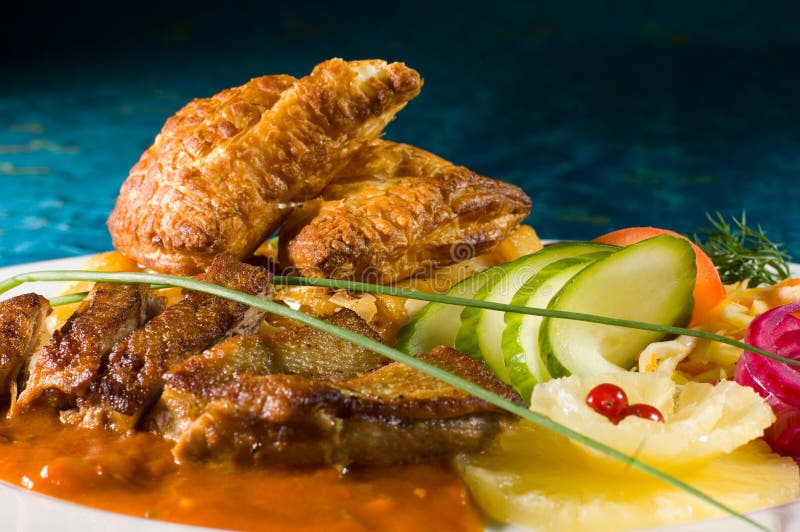 Delicious Meal! stock image. Image of cook, duck, appealing - 1640193