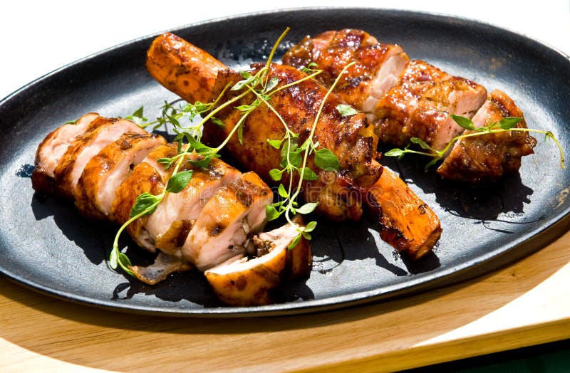 Delicious Meat Plate Royalty Free Stock Image - Image: 14677436