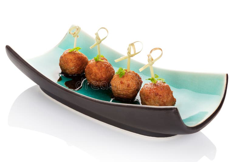 Delicious meatballs stock photo. Image of stick, grilled - 61927986