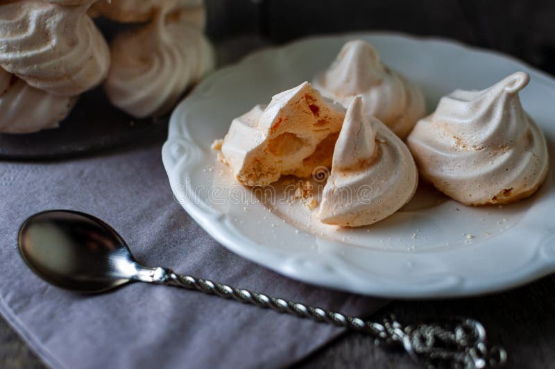 Delicious meringue II stock image. Image of macro, snack - 164153421