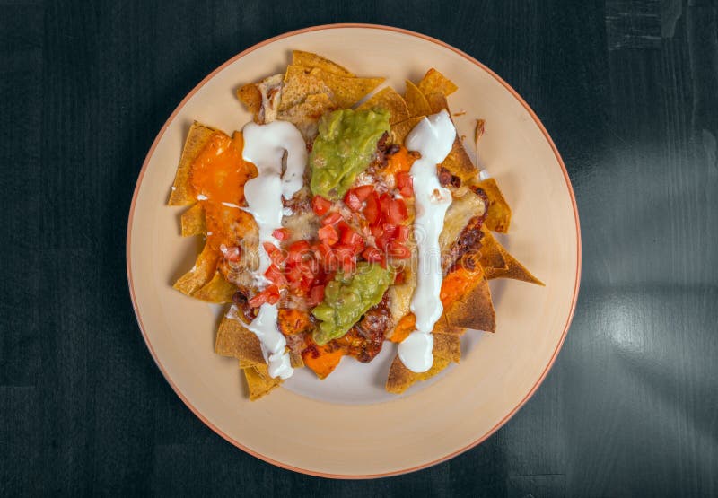 Delicious Mexican Food on a Plate Stock Photo - Image of burrito ...