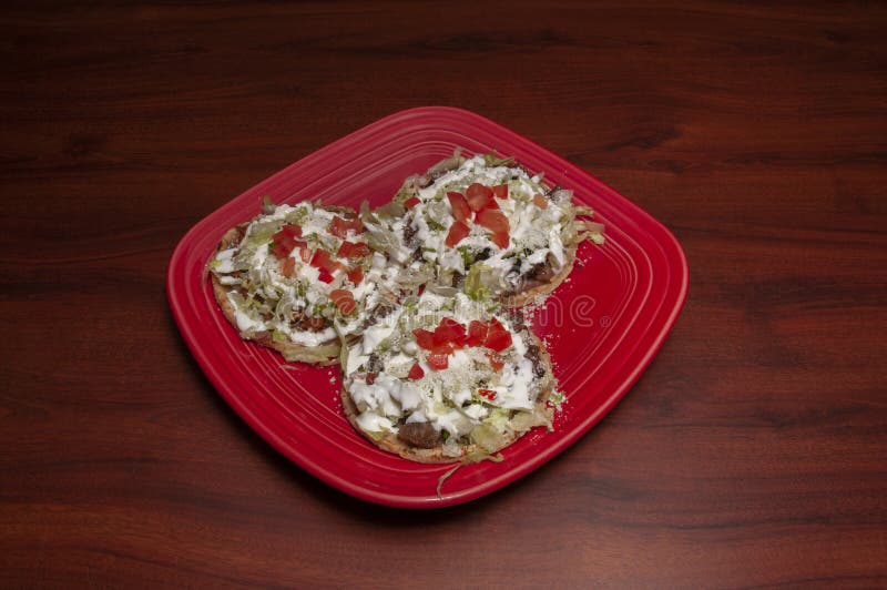 Delicious Mexican Sopes stock photo. Image of traditional - 260844968