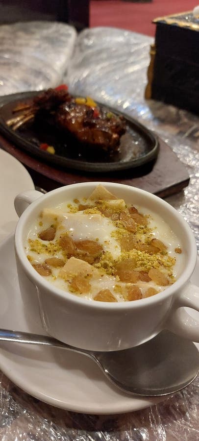 Delicious Middle Eastern Dishes Using Milk Stock Image - Image of ...