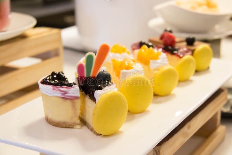 Delicious Mini Cake for Buffet Party Stock Photo - Image of chocolate ...