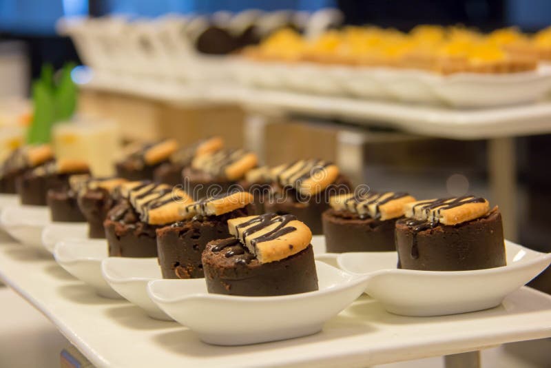 Delicious Mini Cake for Buffet Party Stock Image - Image of party, mini ...