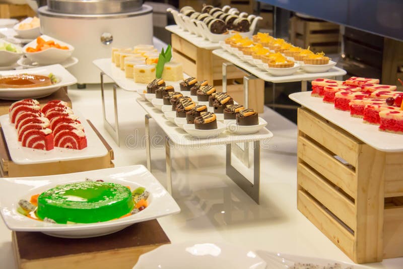 Delicious Mini Cake for Buffet Party Stock Photo - Image of assorted ...