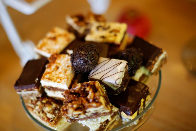 Delicious Mini Cakes on Candy Buffet Stock Image - Image of delicious ...