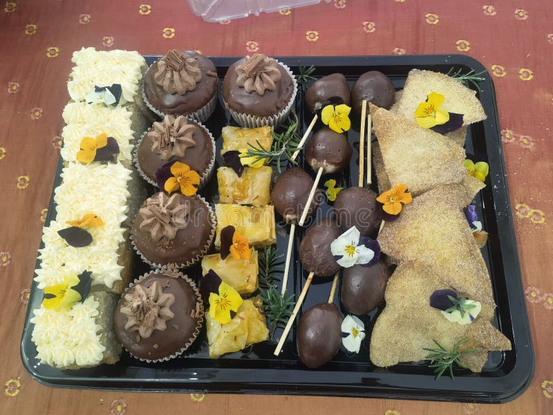 Delicious Mini Sweet Platter Stock Photo - Image of cuisine, sweet ...