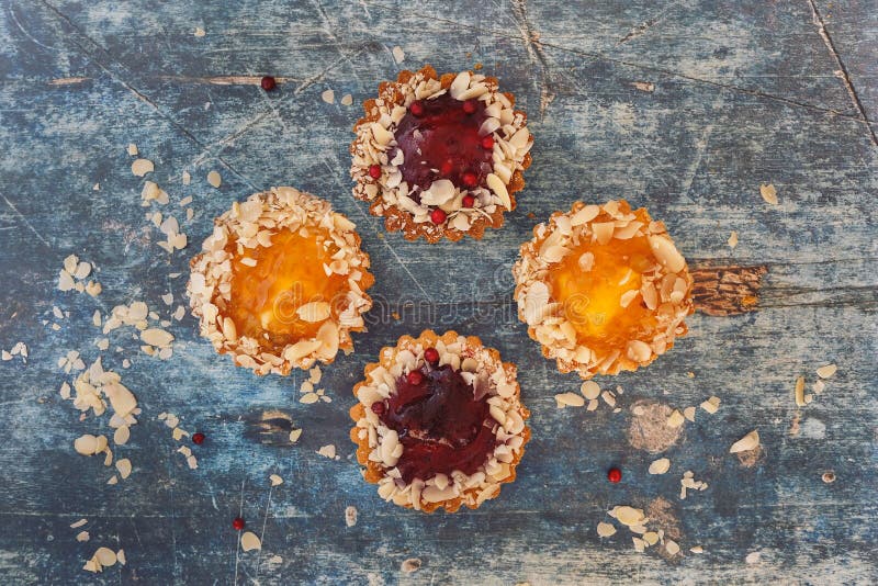 Delicious Mini Tarts with Various Fillings Stock Photo - Image of food ...