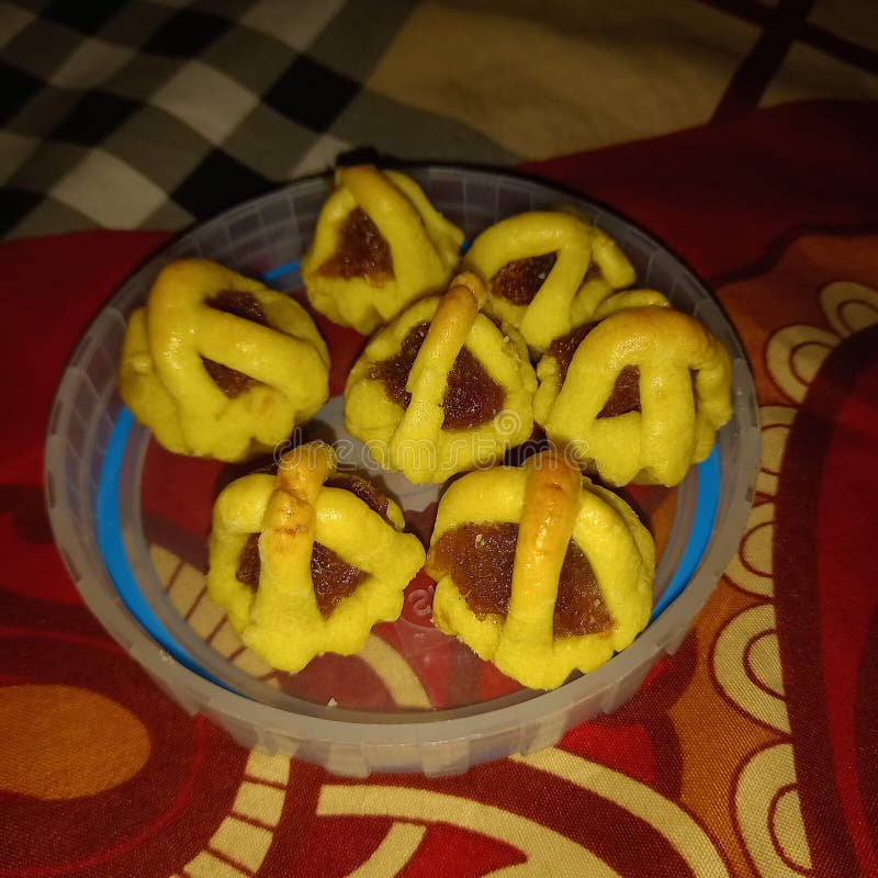 Delicious Nastar Cookies for Eid Stock Photo - Image of cookies, cake ...