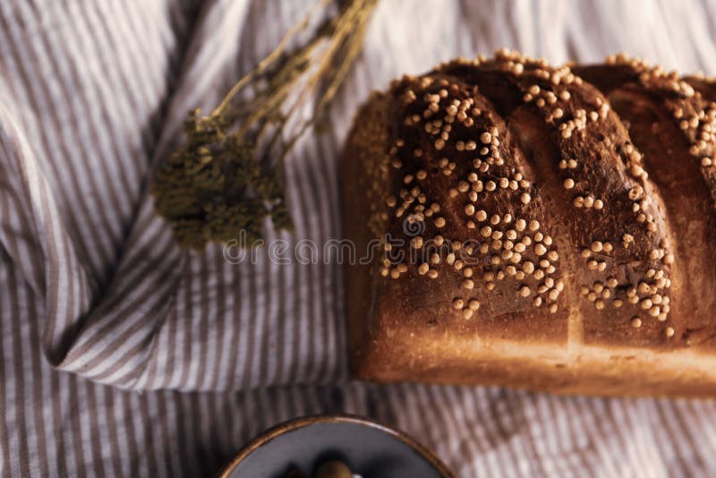 Delicious Natural Aesthetic Baked Bread Stock Image - Image of crust ...