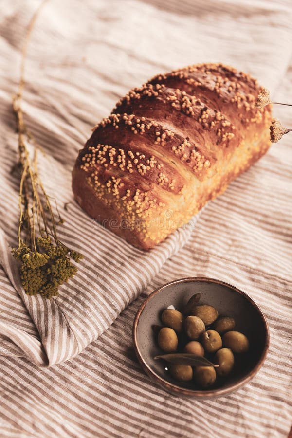 Delicious Natural Aesthetic Baked Bread Stock Photo - Image of food ...