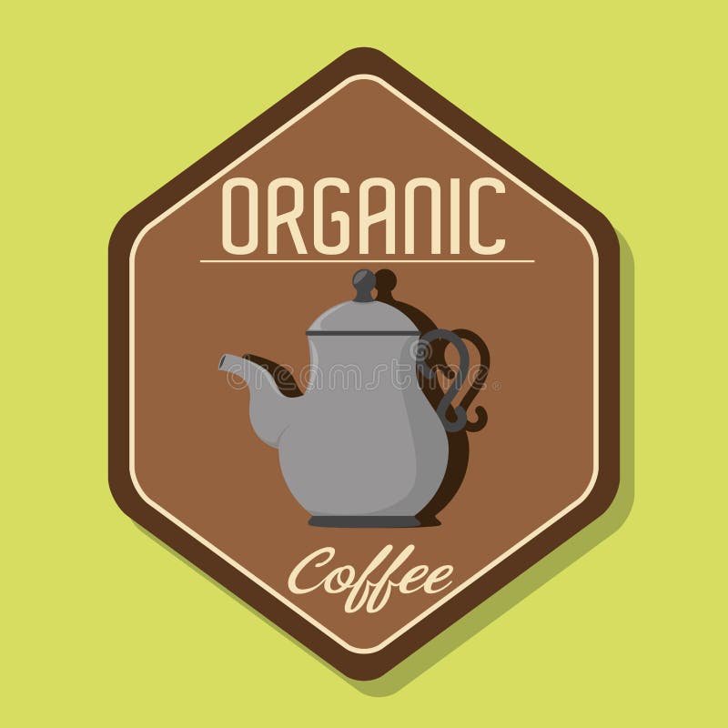 Delicious Natural and Organic Coffee Stock Vector - Illustration of ...