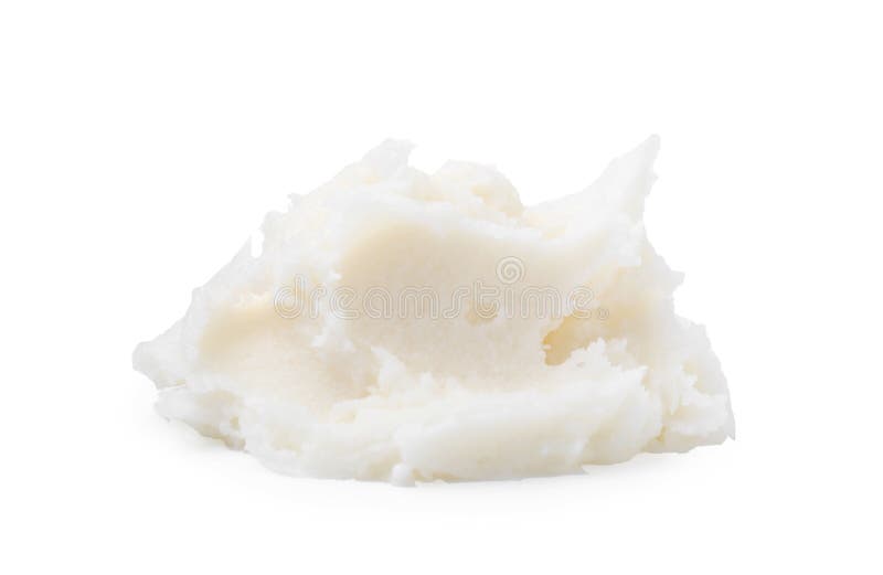 Delicious Natural Pork Lard Isolated on White Stock Image - Image of ...