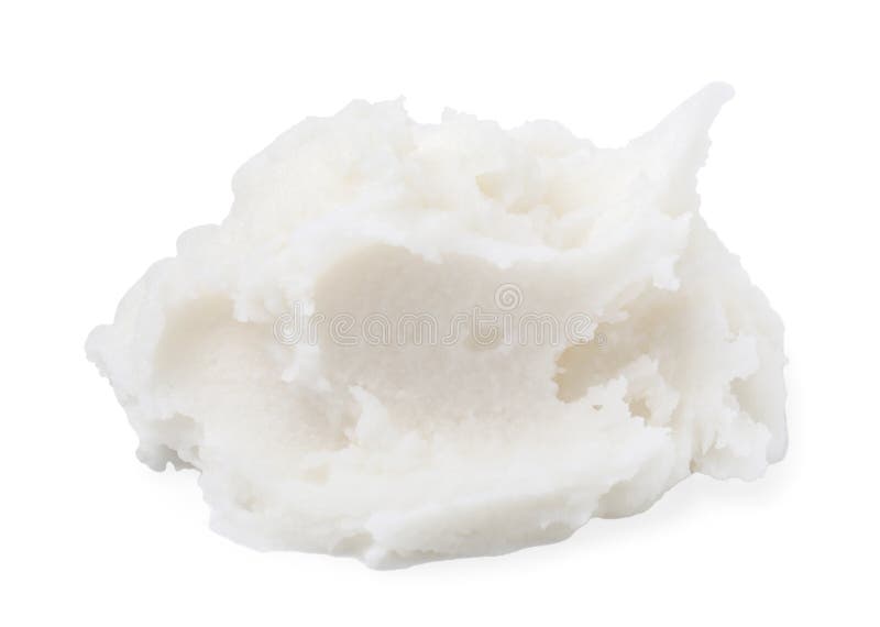 Delicious Natural Pork Lard Isolated on White Stock Image - Image of ...