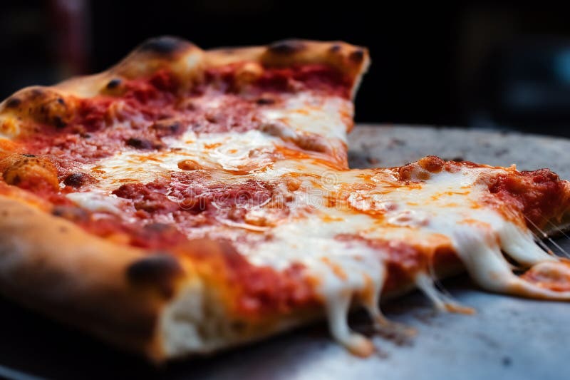 Delicious Neapolitan Style Pizza Stock Illustration - Illustration of ...