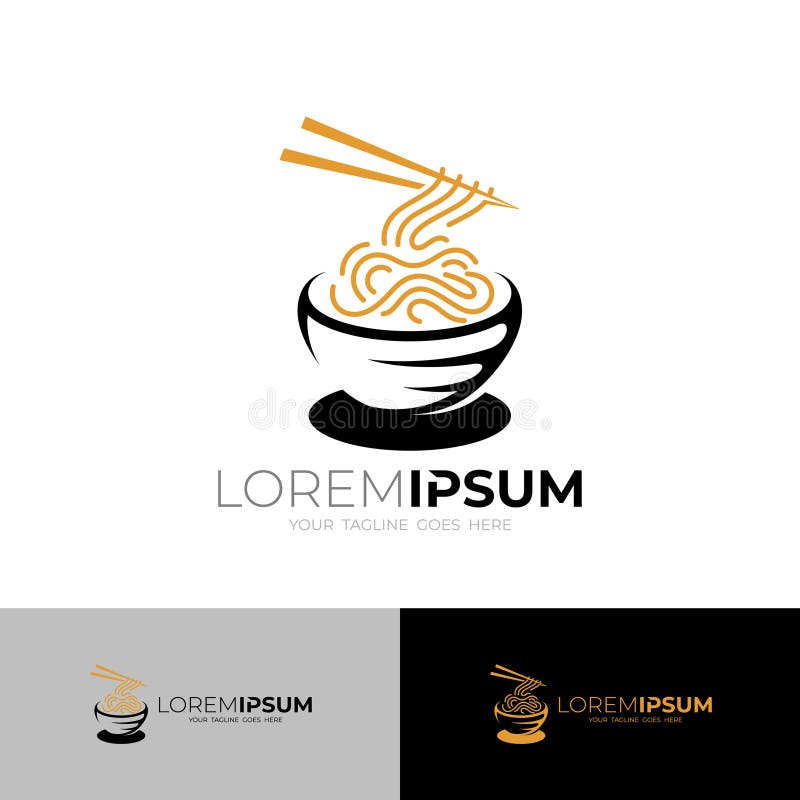 Delicious and Delicious Noodle Dish Logo, Simple Design, Food Logos ...