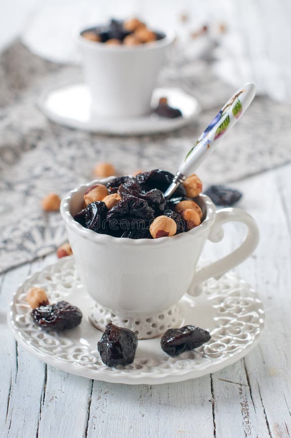 Nuts and plum stock photo. Image of greens, figs, food - 30200782