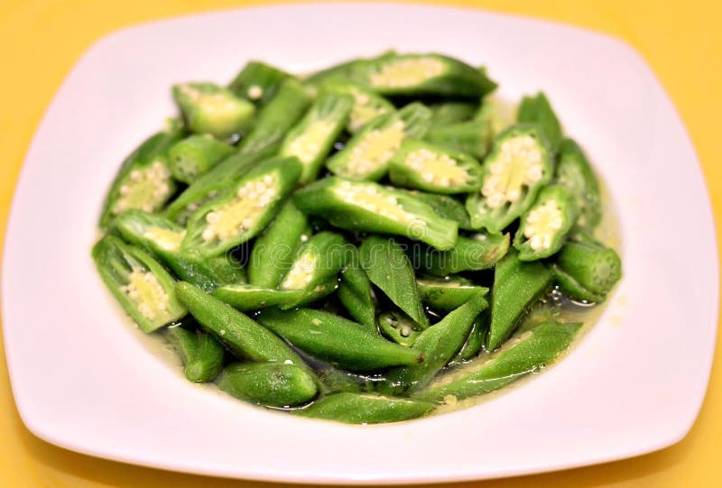 Delicious Okra stock photo. Image of restaurant, vegan - 31352634