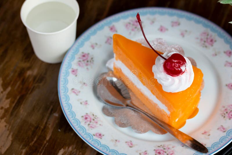Delicious Orange cake stock image. Image of bowl, sugar - 139078571