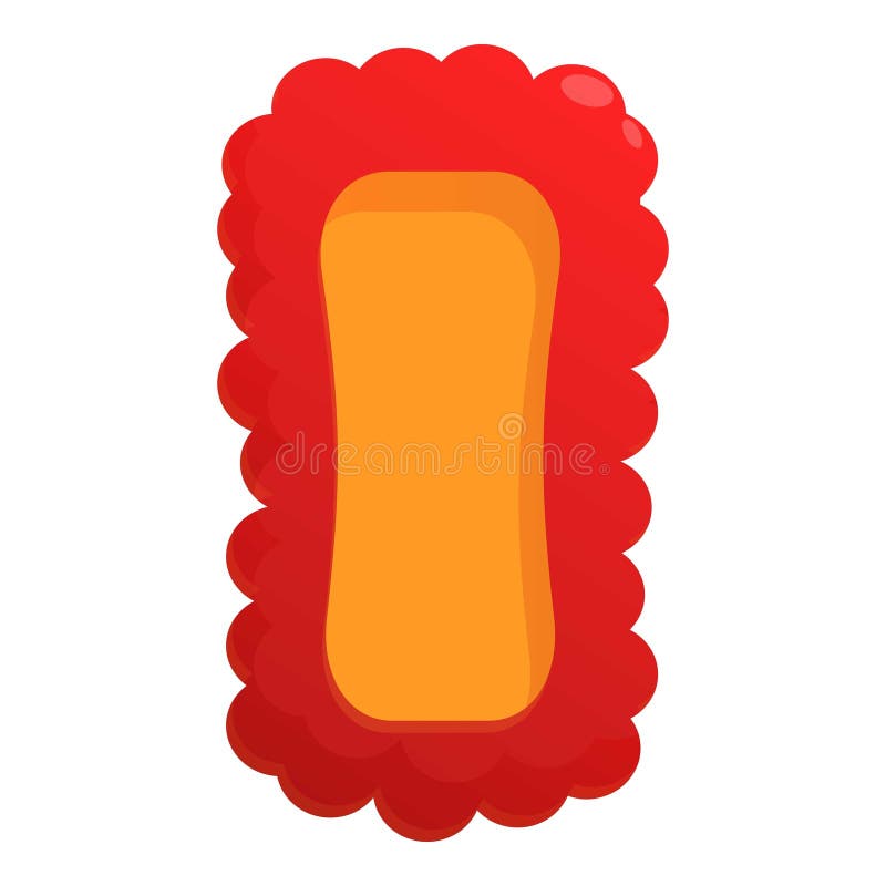 Delicious Orange Fruit Gummy Candy with Red Border Surrounded by White ...