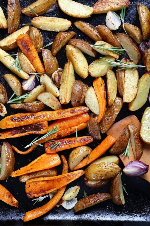 Baked Food in Rustic Cuisine Stock Photo - Image of grain, calories ...
