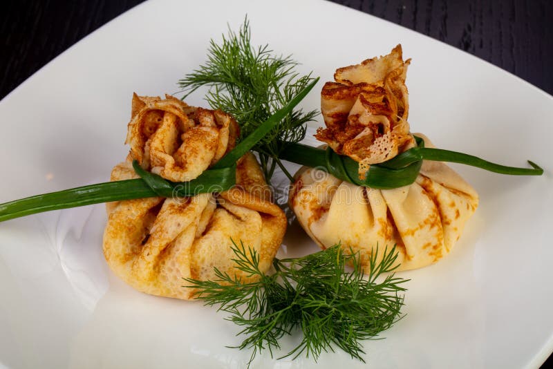 Delicious pancake bag stock photo. Image of cheese, delicious - 119484226