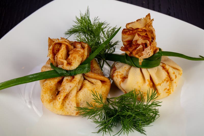 Delicious pancake bag stock image. Image of dinner, cooking - 121818447