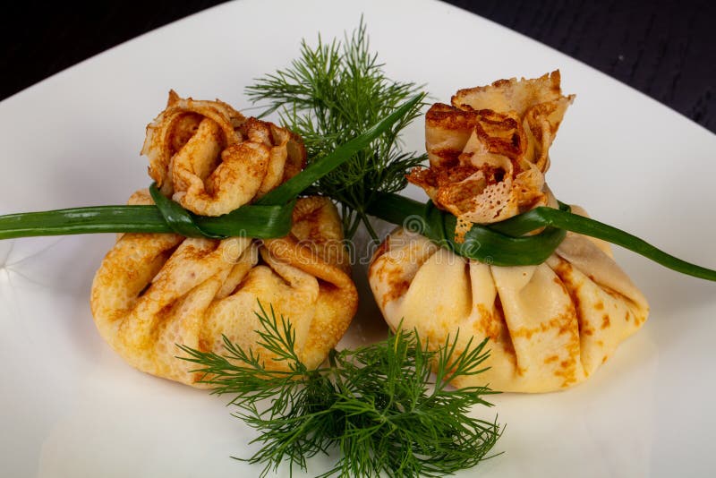 Delicious pancake bag stock photo. Image of bags, dinner - 123801720