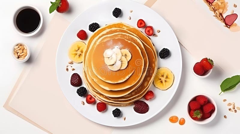 The Delicious Pancake Menu Template with Perfect for Breakfast and ...