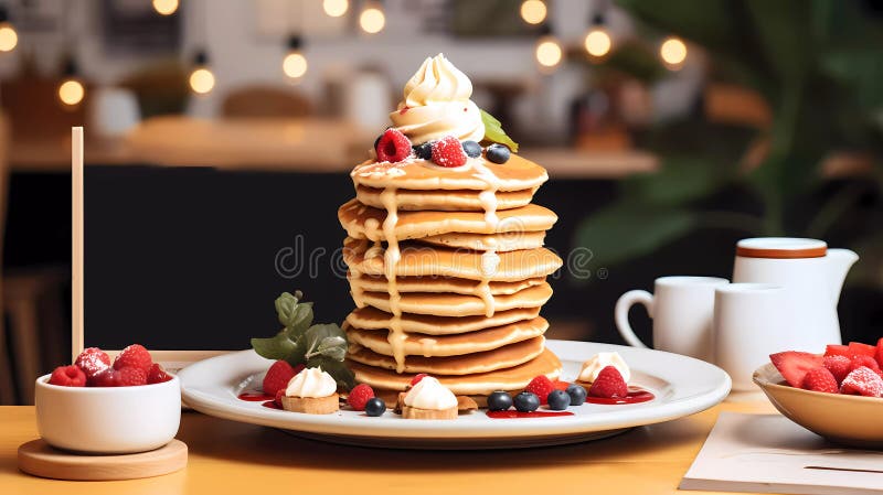 The Delicious Pancake Menu Template with Perfect for Breakfast and ...