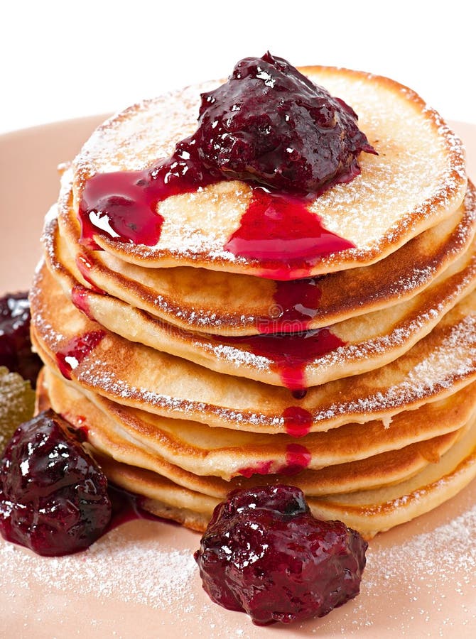 Delicious pancakes stock photo. Image of hotcakes, berry - 37506846