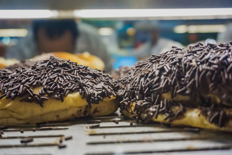 Delicious Pastries in One of the Yogyakarta Bakeries Stock Image ...