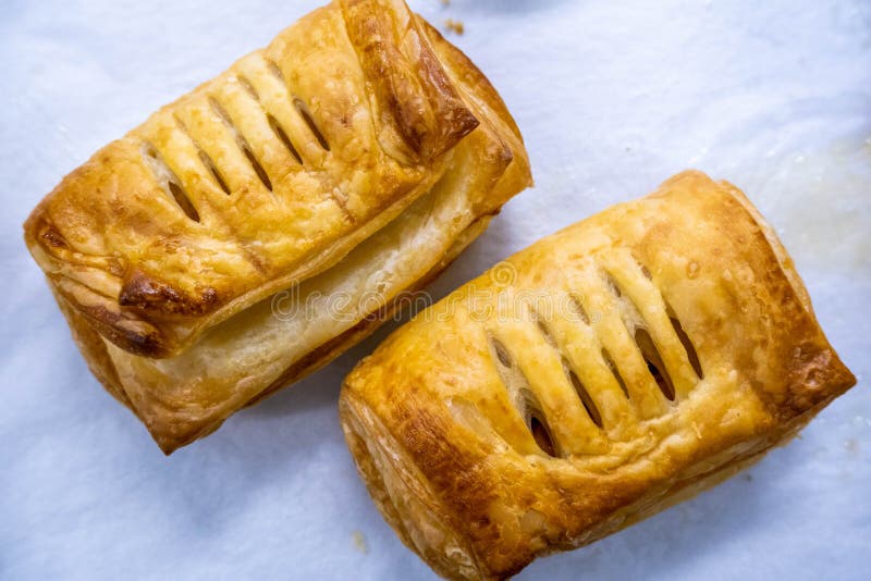 Delicious pastry on white stock photo. Image of dessert - 217000138