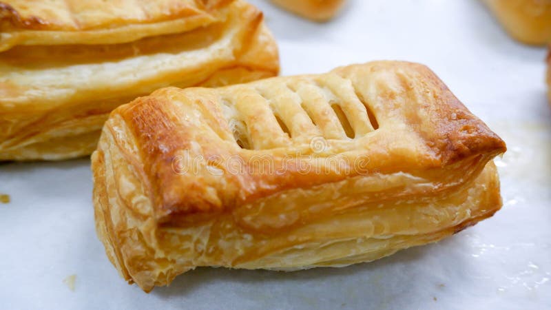 Delicious pastry on white stock image. Image of snack - 217000123