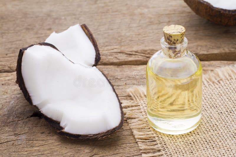 Delicious Pieces of Coconut on the Table Stock Image - Image of exotic ...