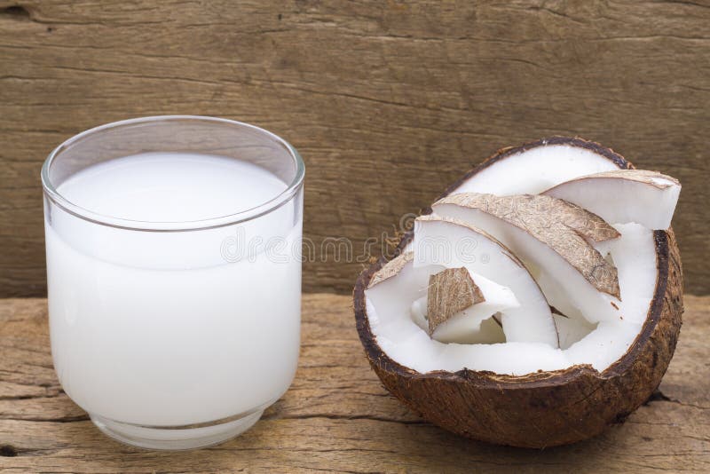 Delicious Pieces of Coconut on the Table Stock Image - Image of ...