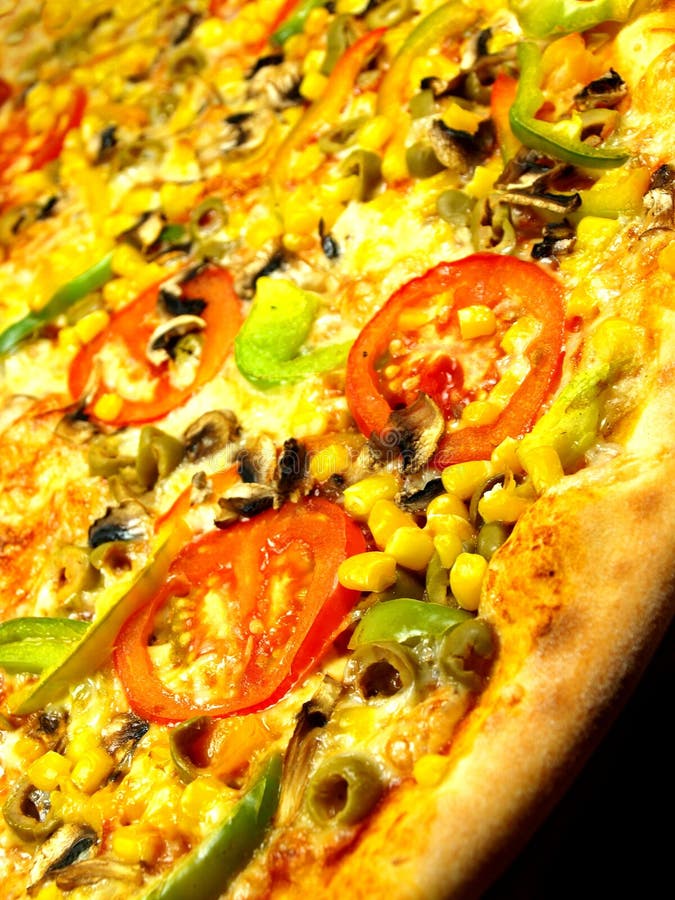 A medium sized Pizza stock photo. Image of pizza, tomatoes - 19456352