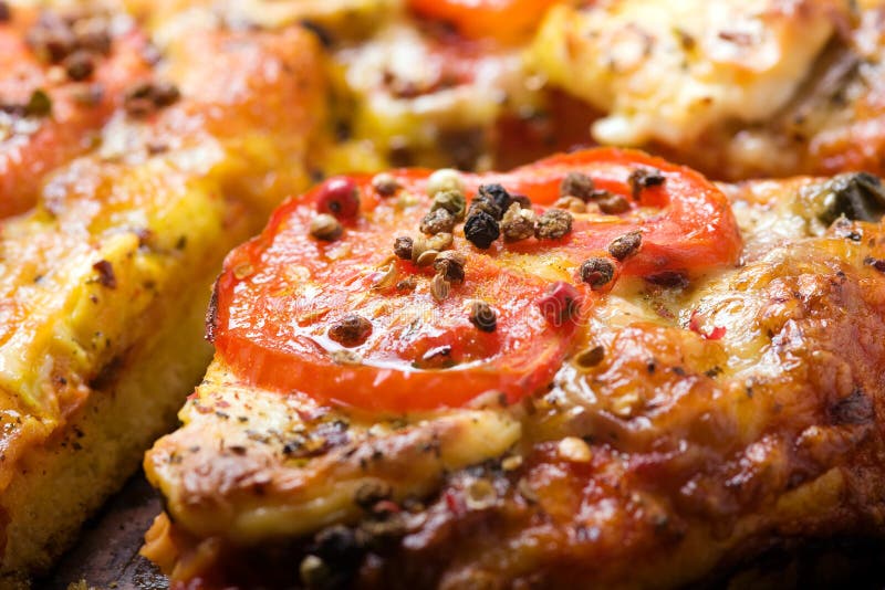 Delicious pizza stock photo. Image of knife, restaurant - 15888920