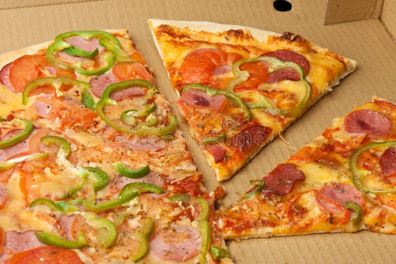 Delicious pizza stock photo. Image of background, cooked - 16775904