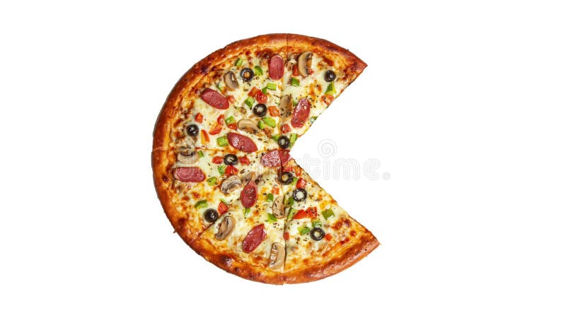 Delicious Pizza & Slice in Motion, Food Animation Stock Footage - Video ...