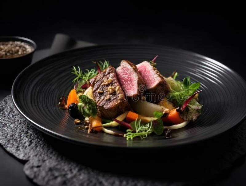 Delicious Plate of Food with Appetizing Presentation Created with ...