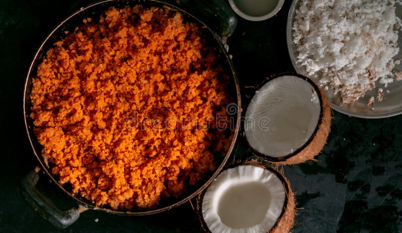 Delicious Poha Cooked with Coconut and Peanuts Stock Photo - Image of ...