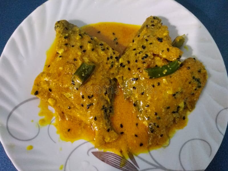 Delicious Pomfret Fish Curry Indian Style Stock Image - Image of fish ...