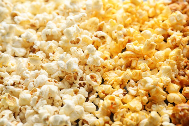 Delicious popcorn, closeup stock image. Image of cooking - 151169737